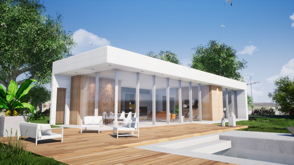 Maison structure acier - Arcade Architecture